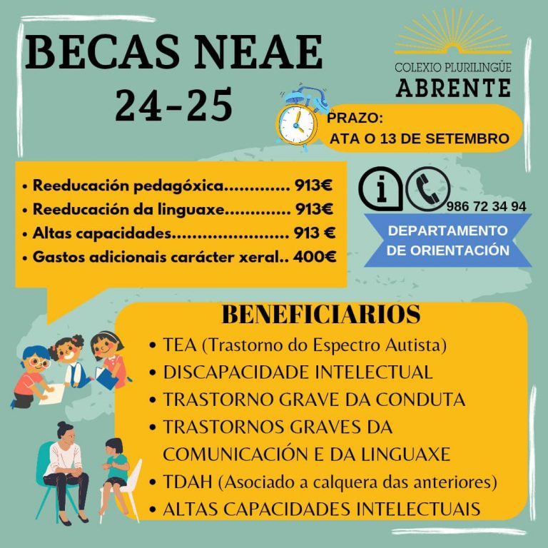BECAS NEAE CURSO 2024/2025 – Colexio Plurilingüe Abrente